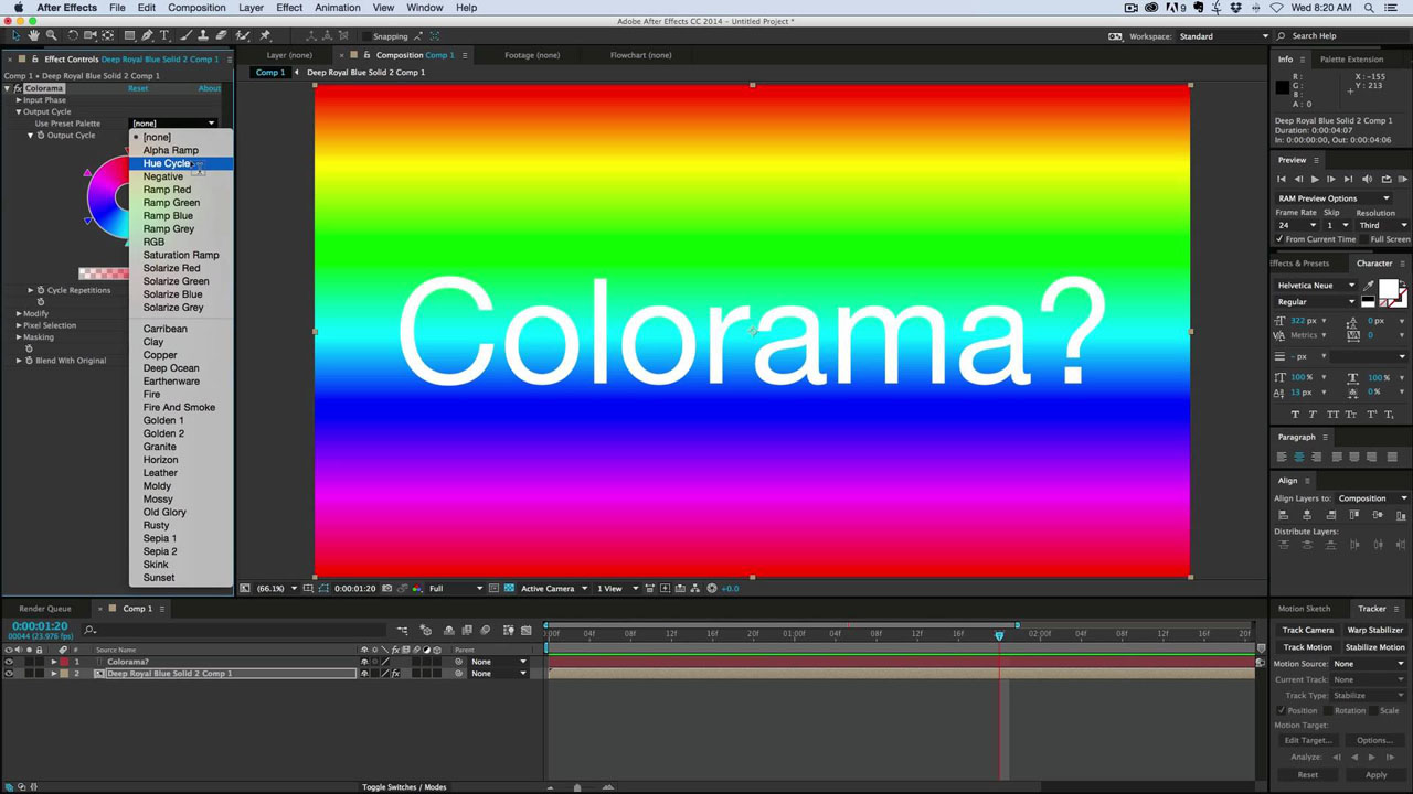 news : pivisuals : New Goal: Figure Out AE’s Colorama